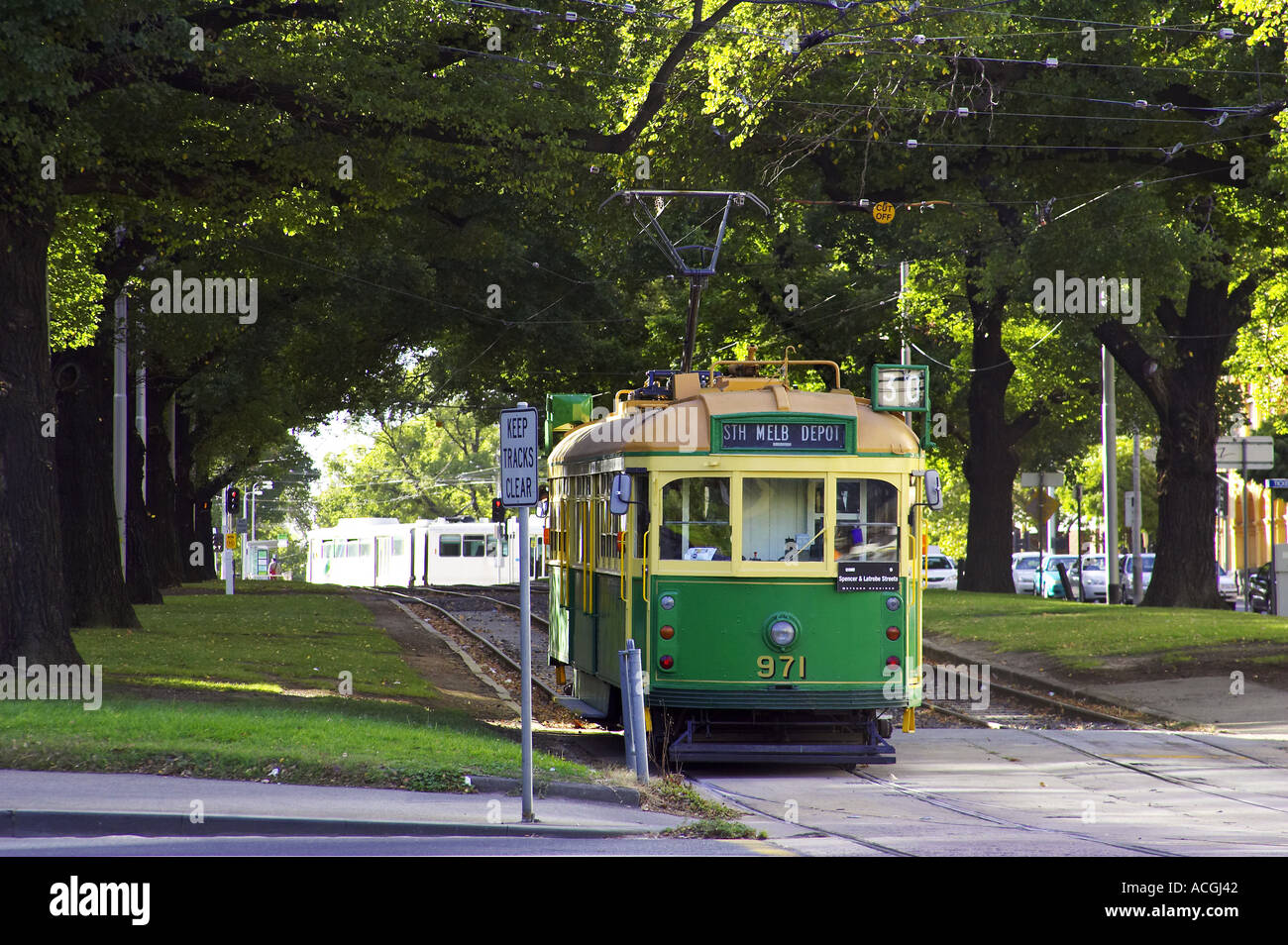 Tram Victoria Parade Melbourne Victoria Australia Stock Photo - Alamy