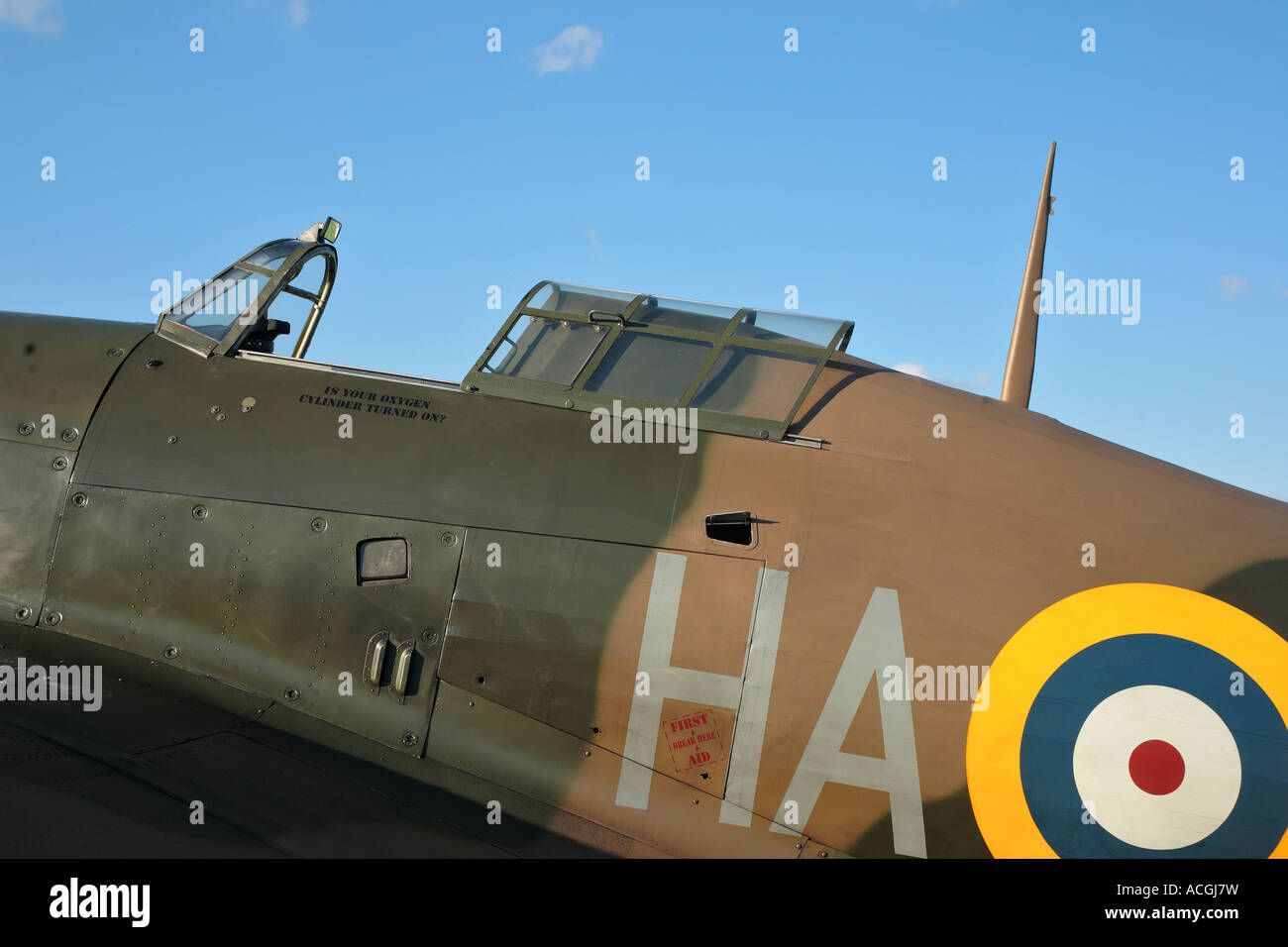 Hawker hurricane cockpit hi-res stock photography and images - Alamy