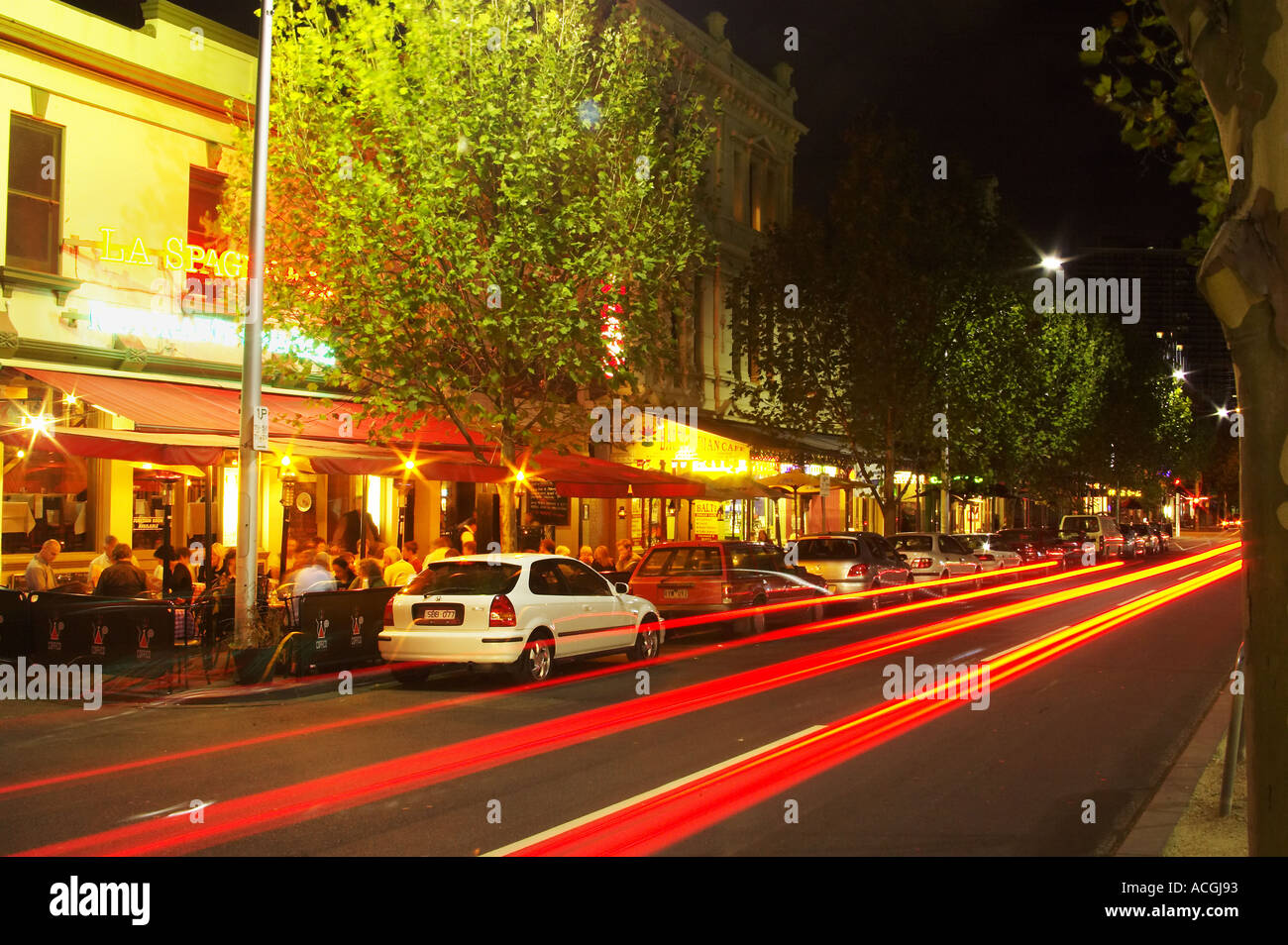 Restaurants Lygon Street Melbourne Victoria Australia Stock Photo - Alamy