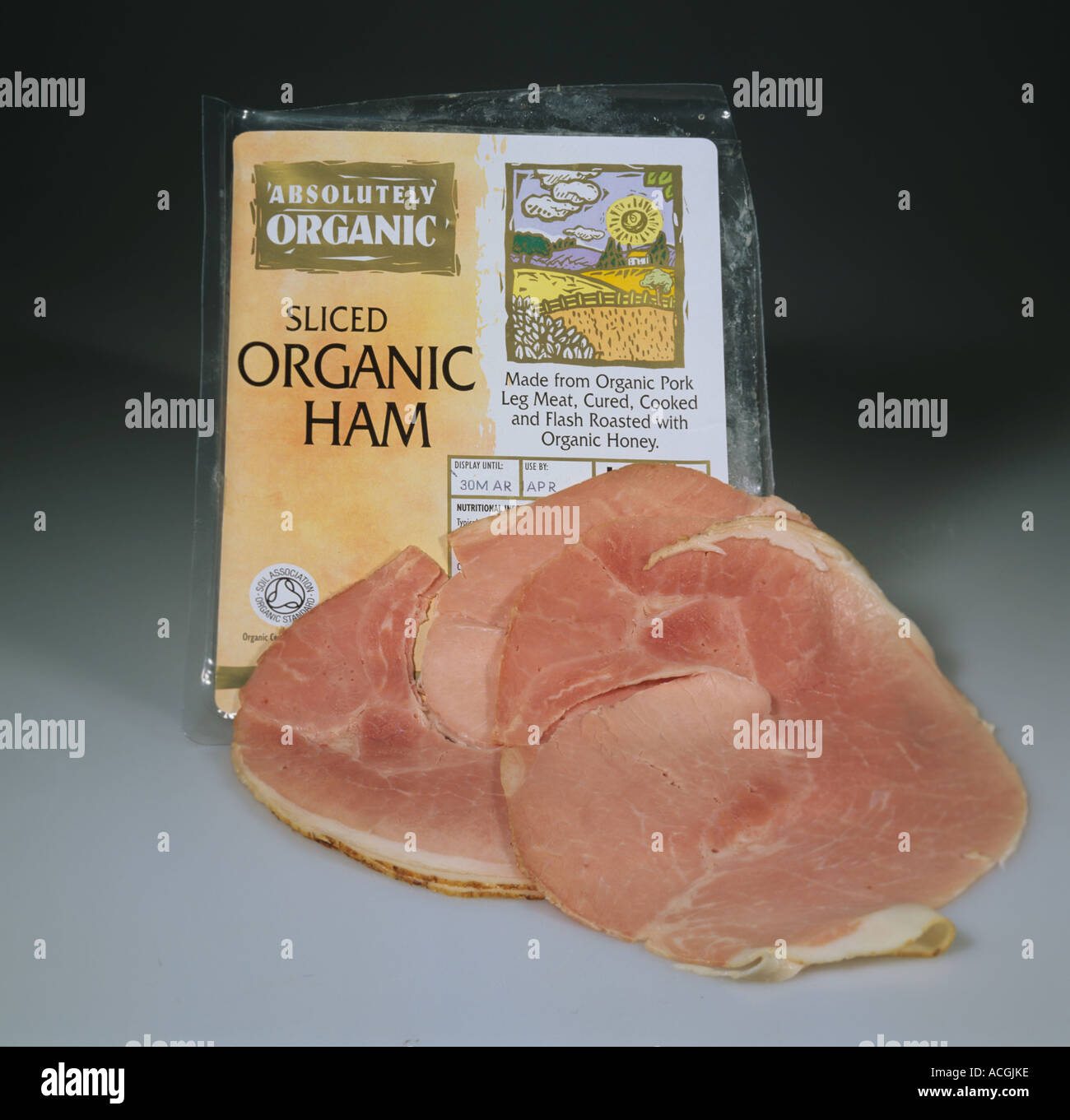 A retail pack of organic ham from organically reared pigs Stock Photo ...