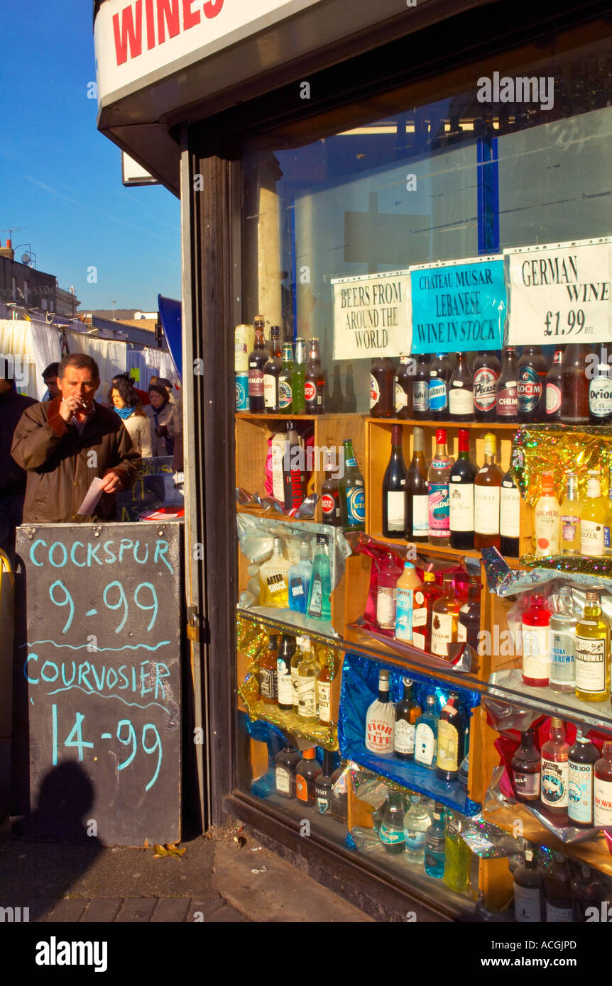Off license in North End Road Fulham West London England UK Stock Photo ...