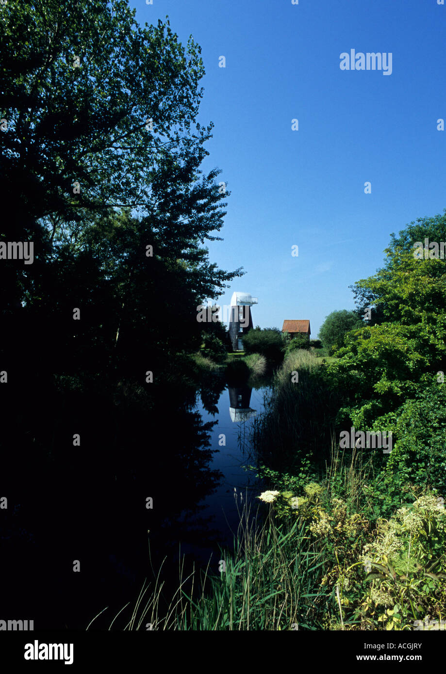 Norton Drainage Mill in Norfolk Uk Stock Photo - Alamy