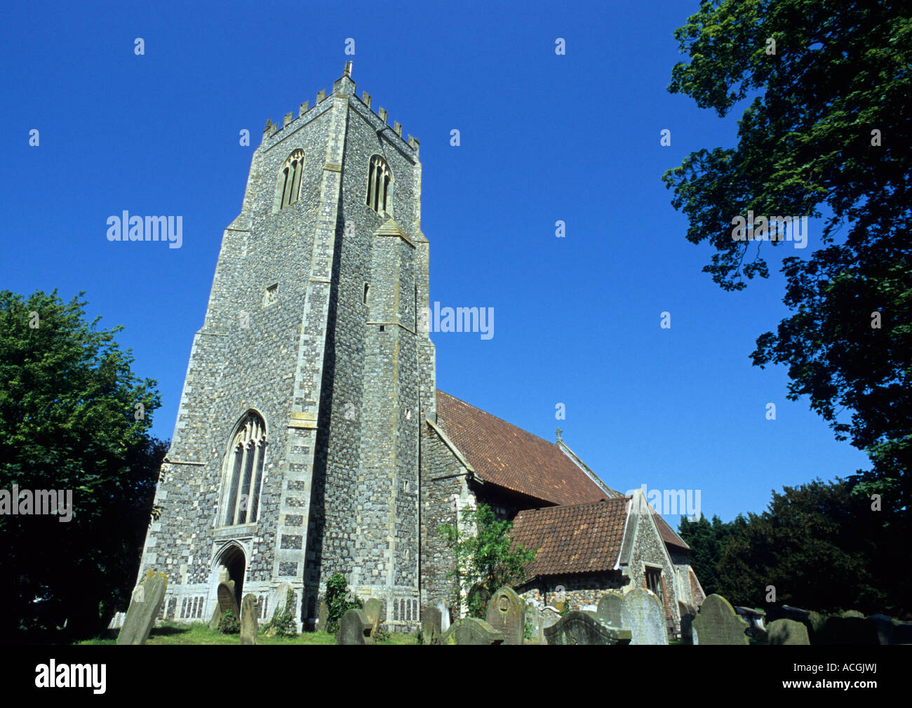 The Church Of St.John The Baptist At Reedham In Norfolk Stock Photo - Alamy