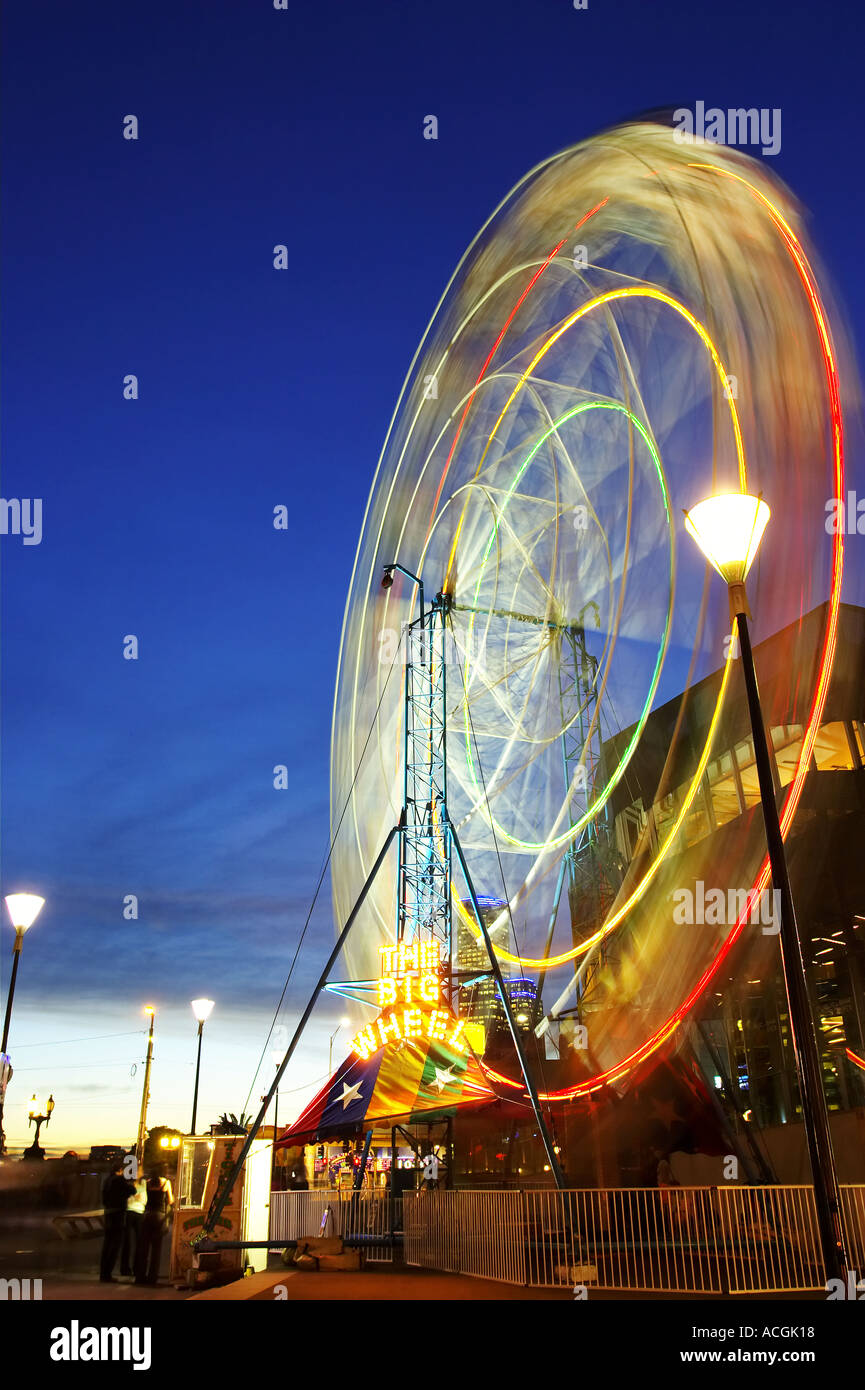 Ferris Wheel Federation Square Melbourne Victoria Australia Stock Photo ...