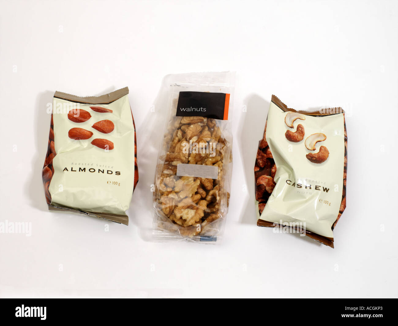 Packs of Nuts Stock Photo - Alamy