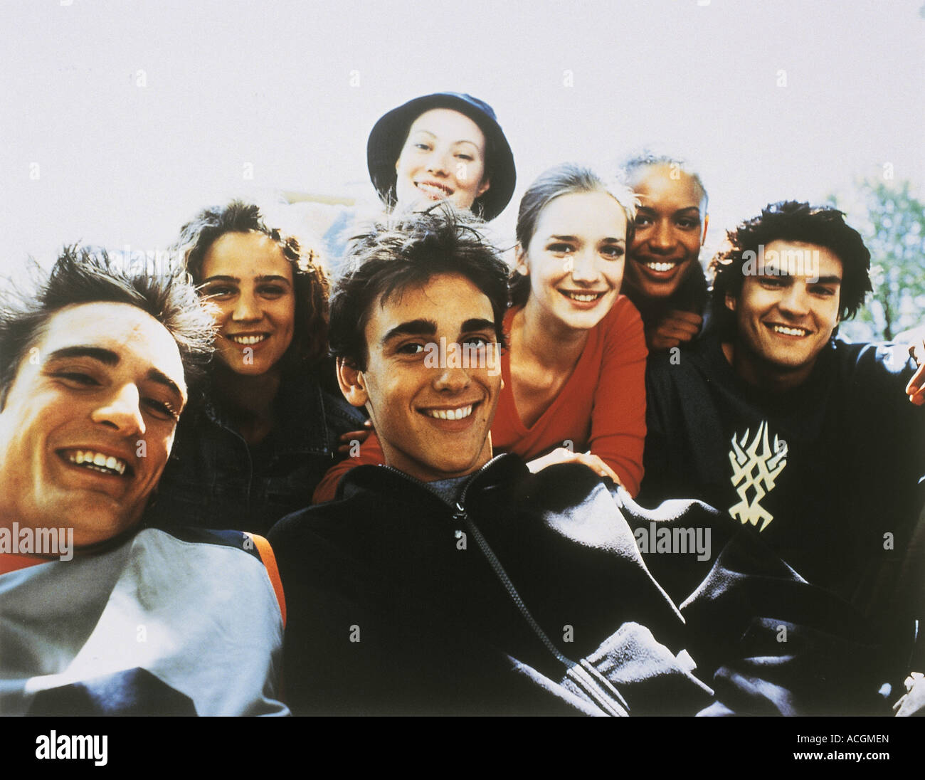 Portrait smiling teenagers Stock Photo - Alamy