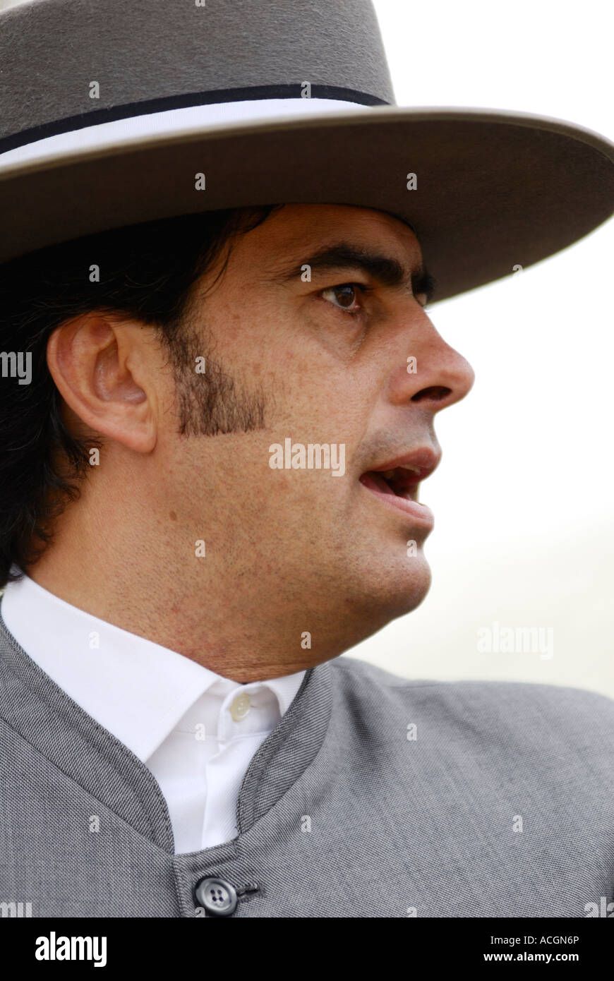 Spain, Seville, Man in hat Stock Photo - Alamy