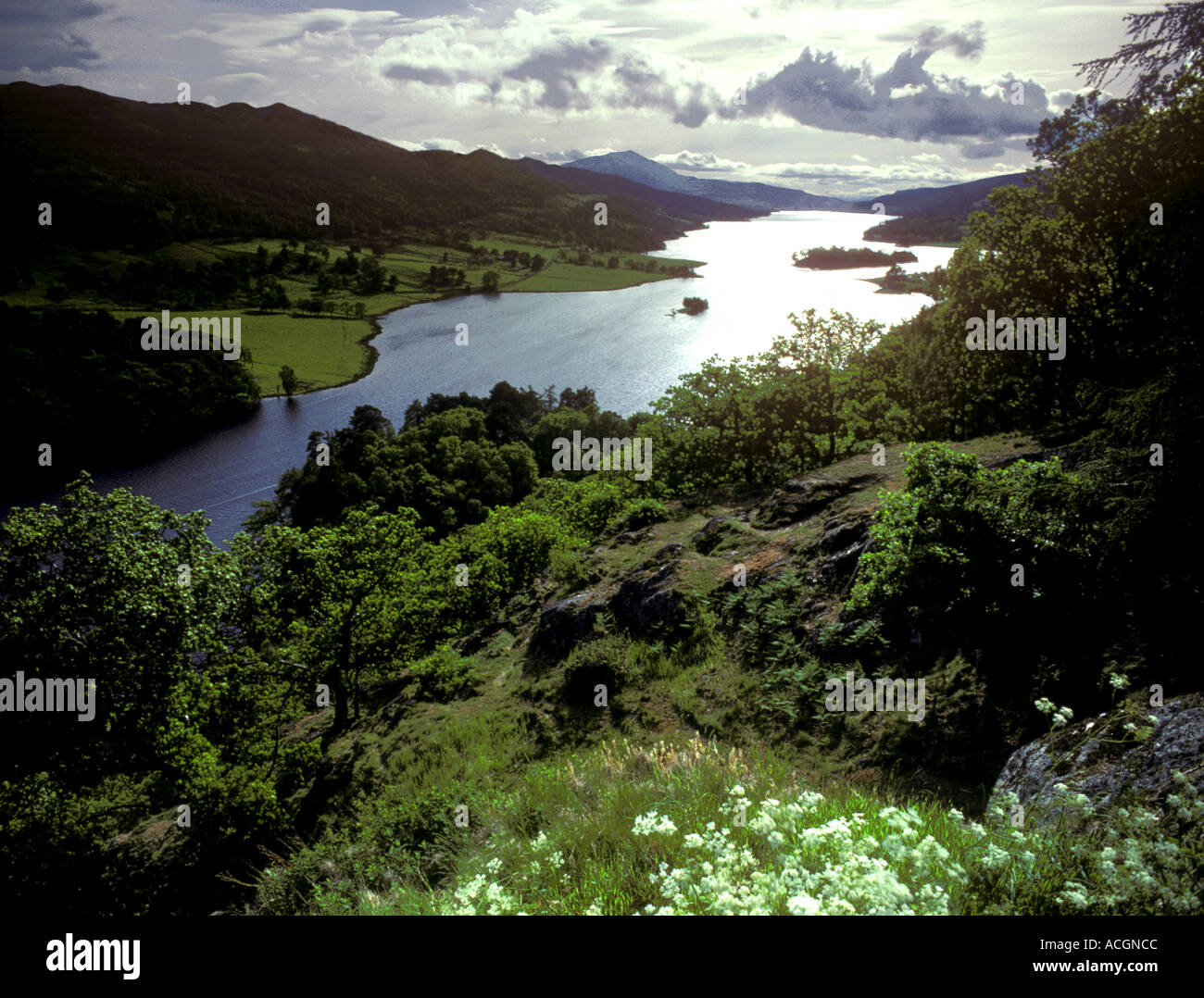 Perthshire, 'The Queens View' - Queen Victoria's favourite vista up ...
