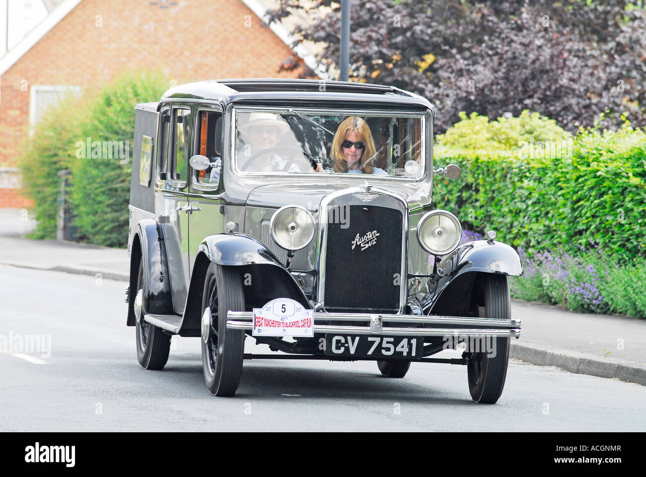 The annual Manchester to Blackpool car run organized by the Lancashire ...