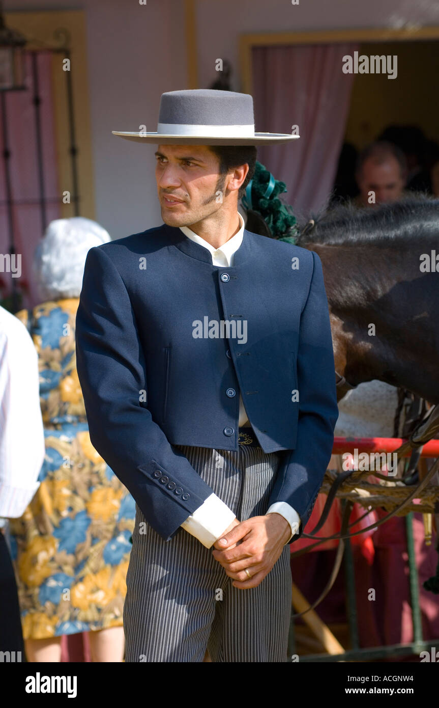 Carriage driver in Traditional Dress wait for customer at the May Horse ...