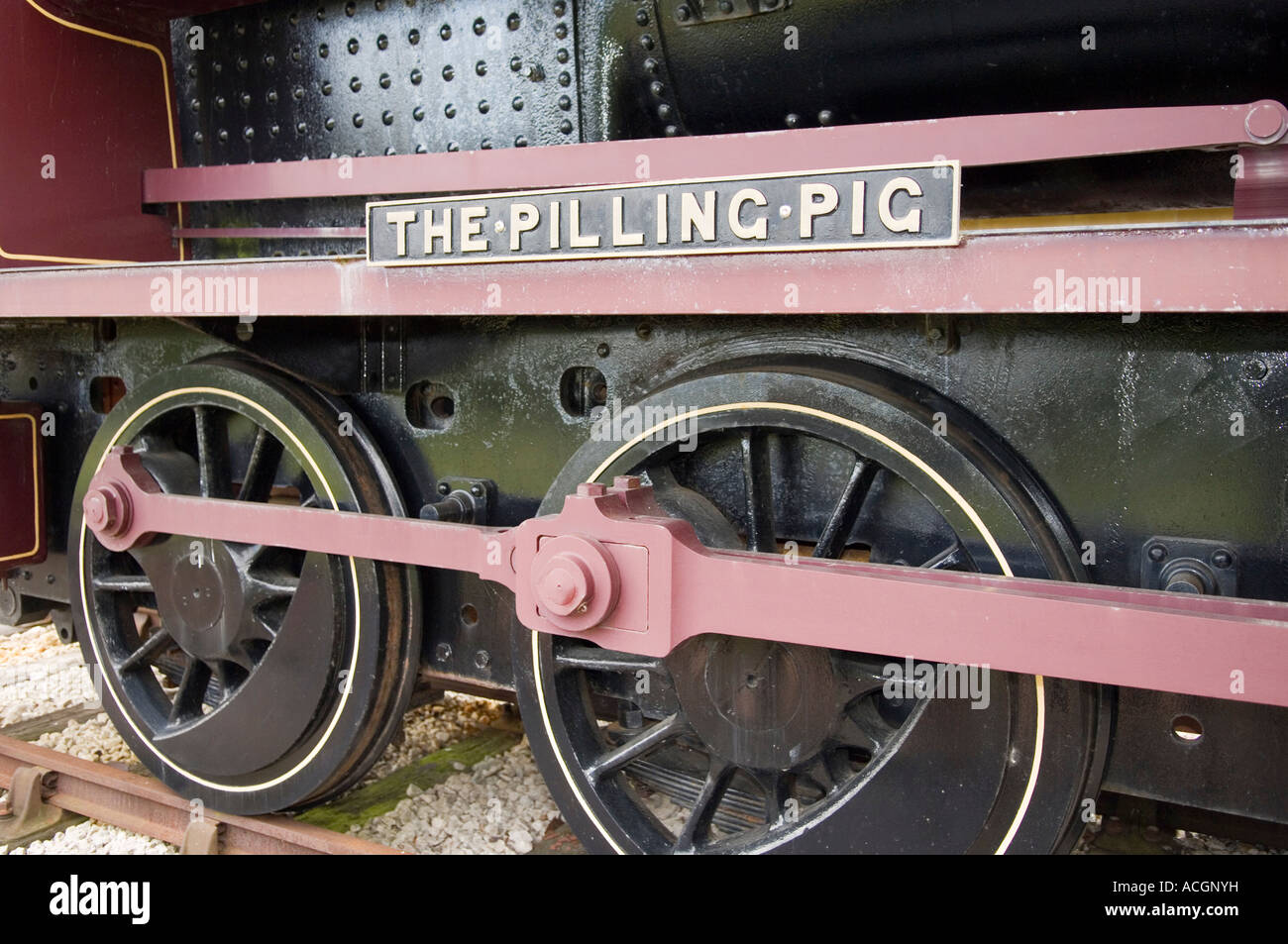 The Pilling Pig steam locomotive Stock Photo - Alamy