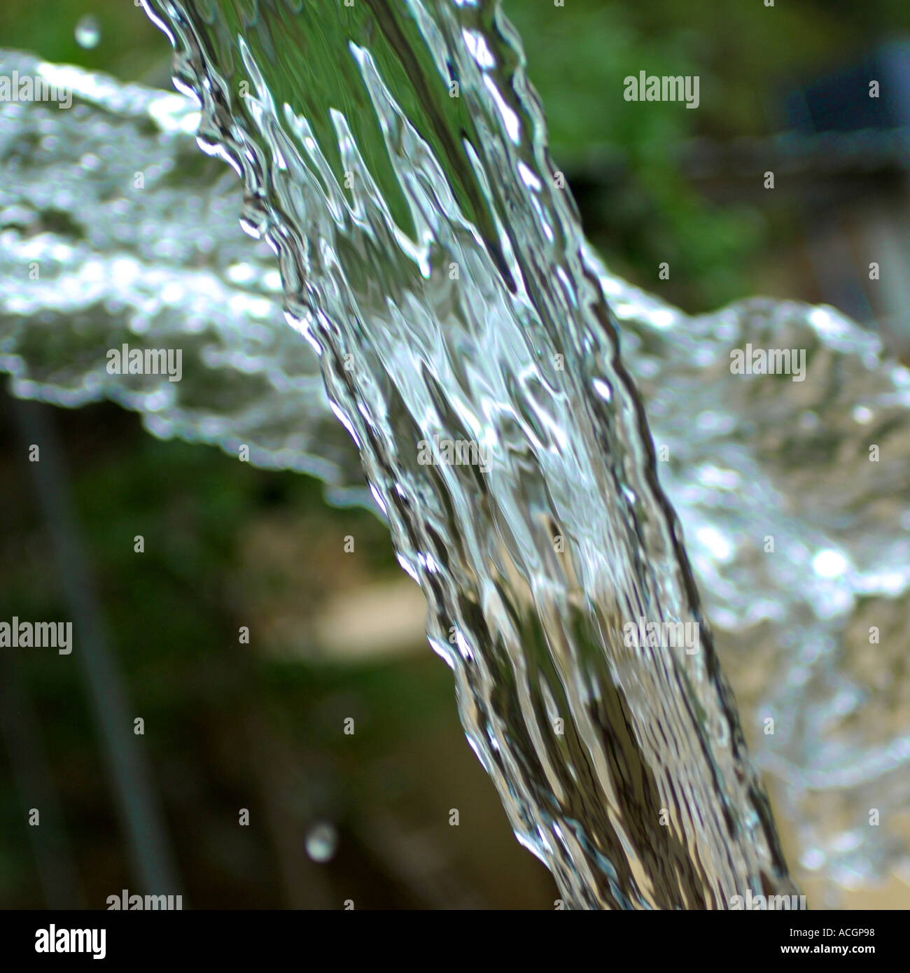 Water Patterns from a Garden water feature Stock Photo - Alamy
