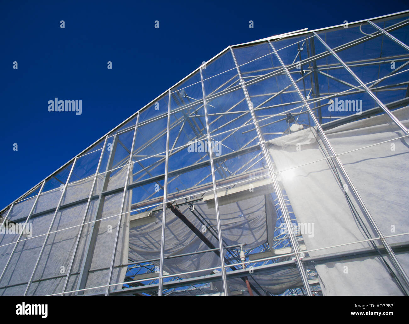 Metal and glass construction Stock Photo - Alamy
