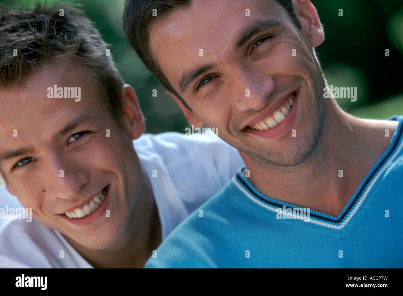 Portrait smiling men Stock Photo - Alamy
