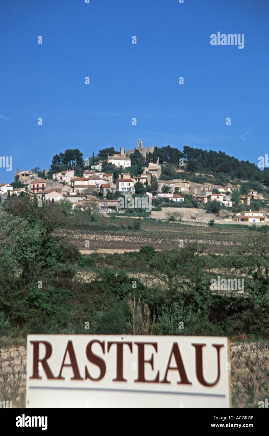 The wine village of Rasteau Stock Photo - Alamy