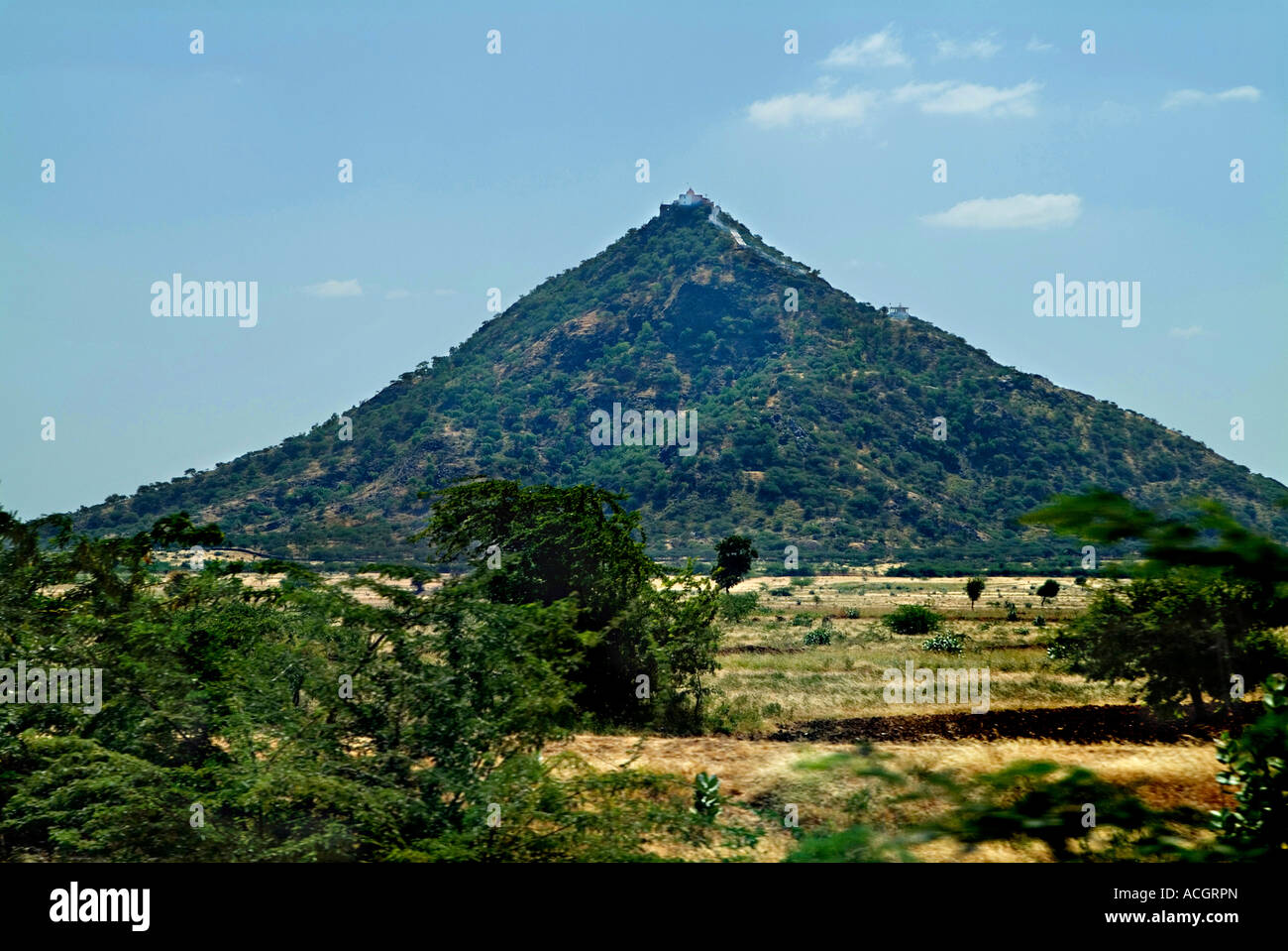 Temple on top of a steep hill Stock Photo - Alamy