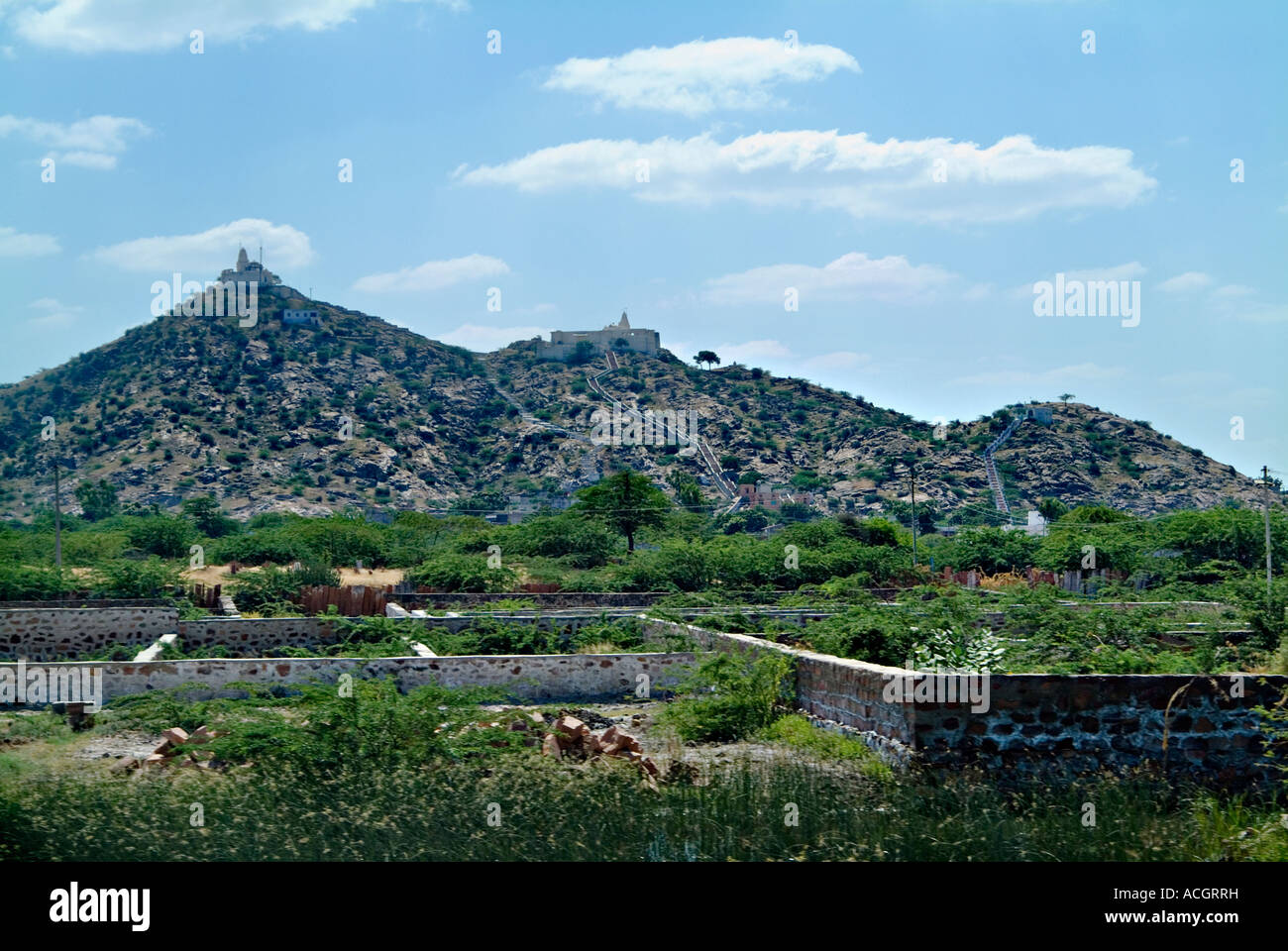 Devi Temple on top of the Hill, Rajasthan, India Stock Photo - Alamy