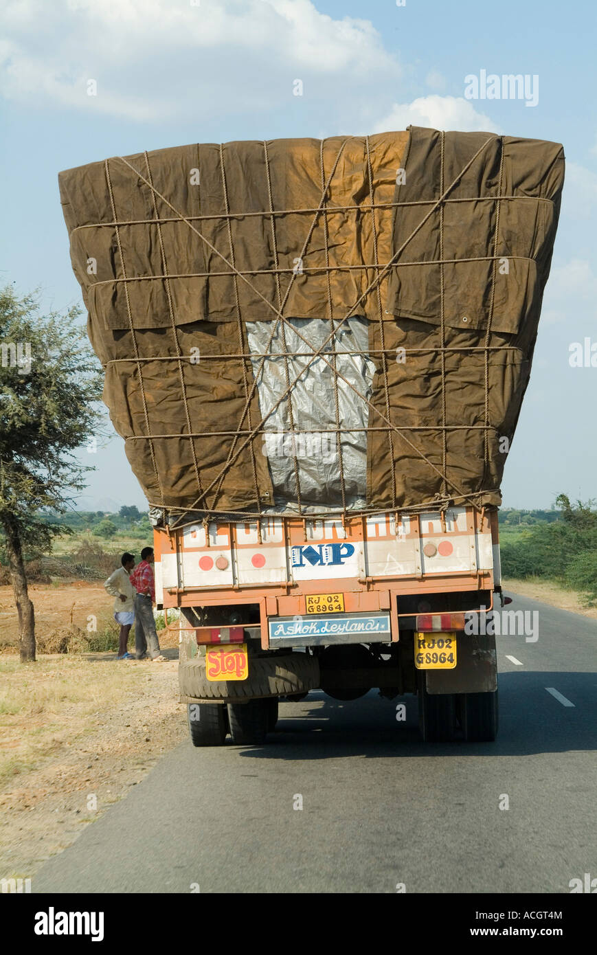 Heavily overloaded truck Stock Photo - Alamy