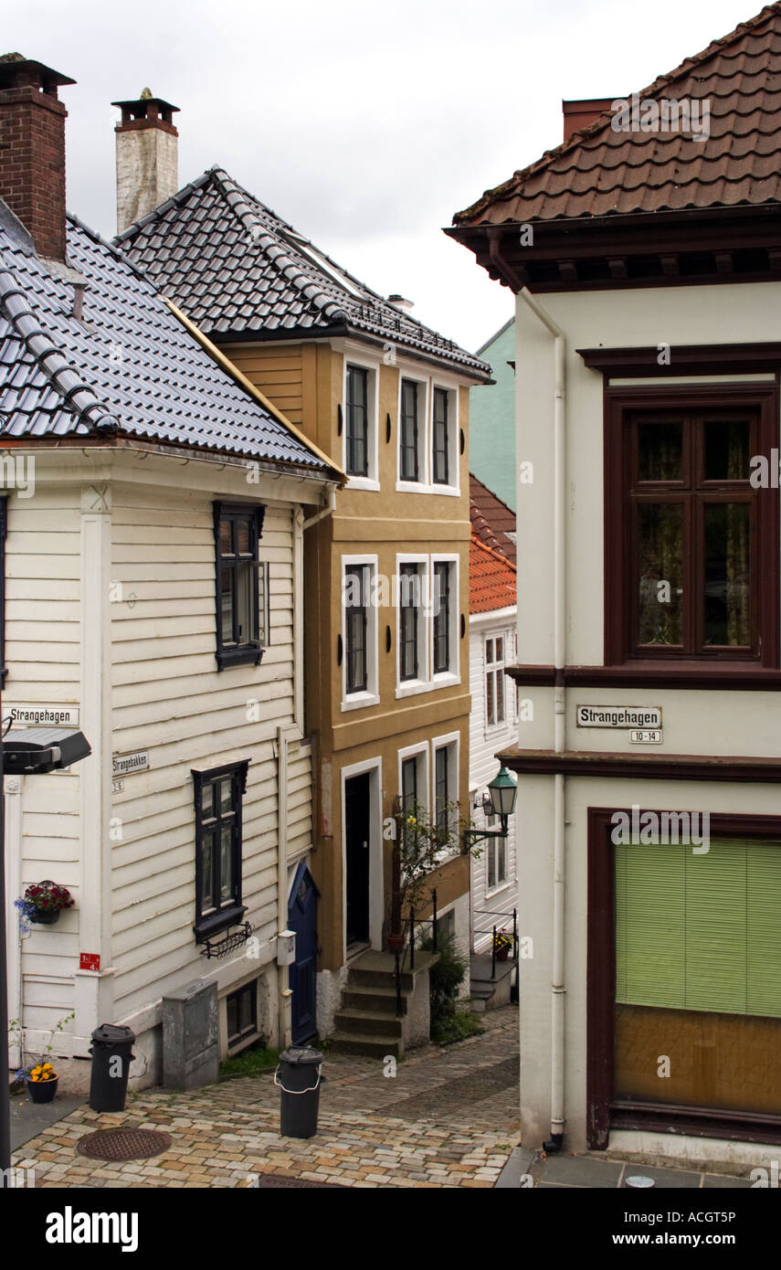 Street in Bergen, Norway Stock Photo - Alamy