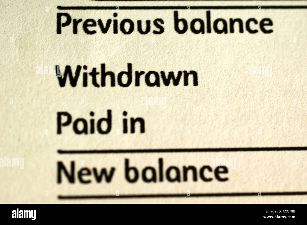 Overdrawn bank statement hi-res stock photography and images - Alamy