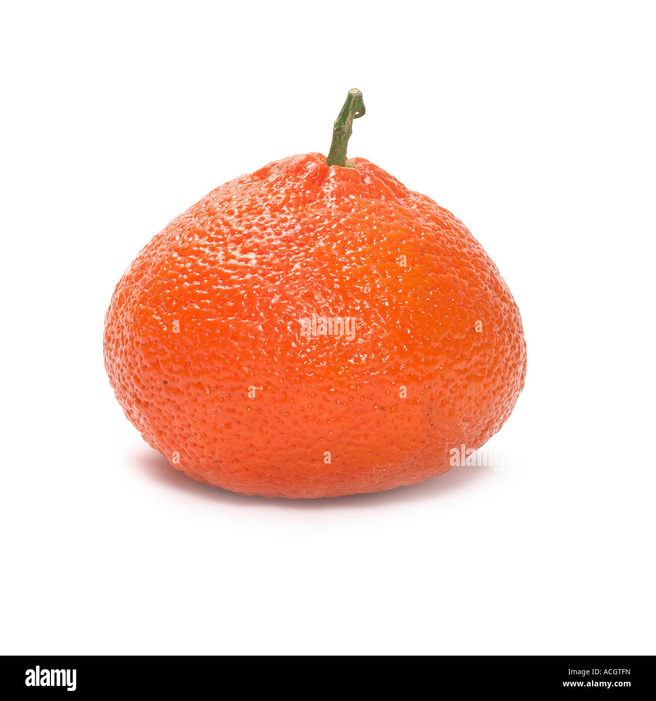 A fresh ripe juicy clementine on a white backgound Stock Photo - Alamy