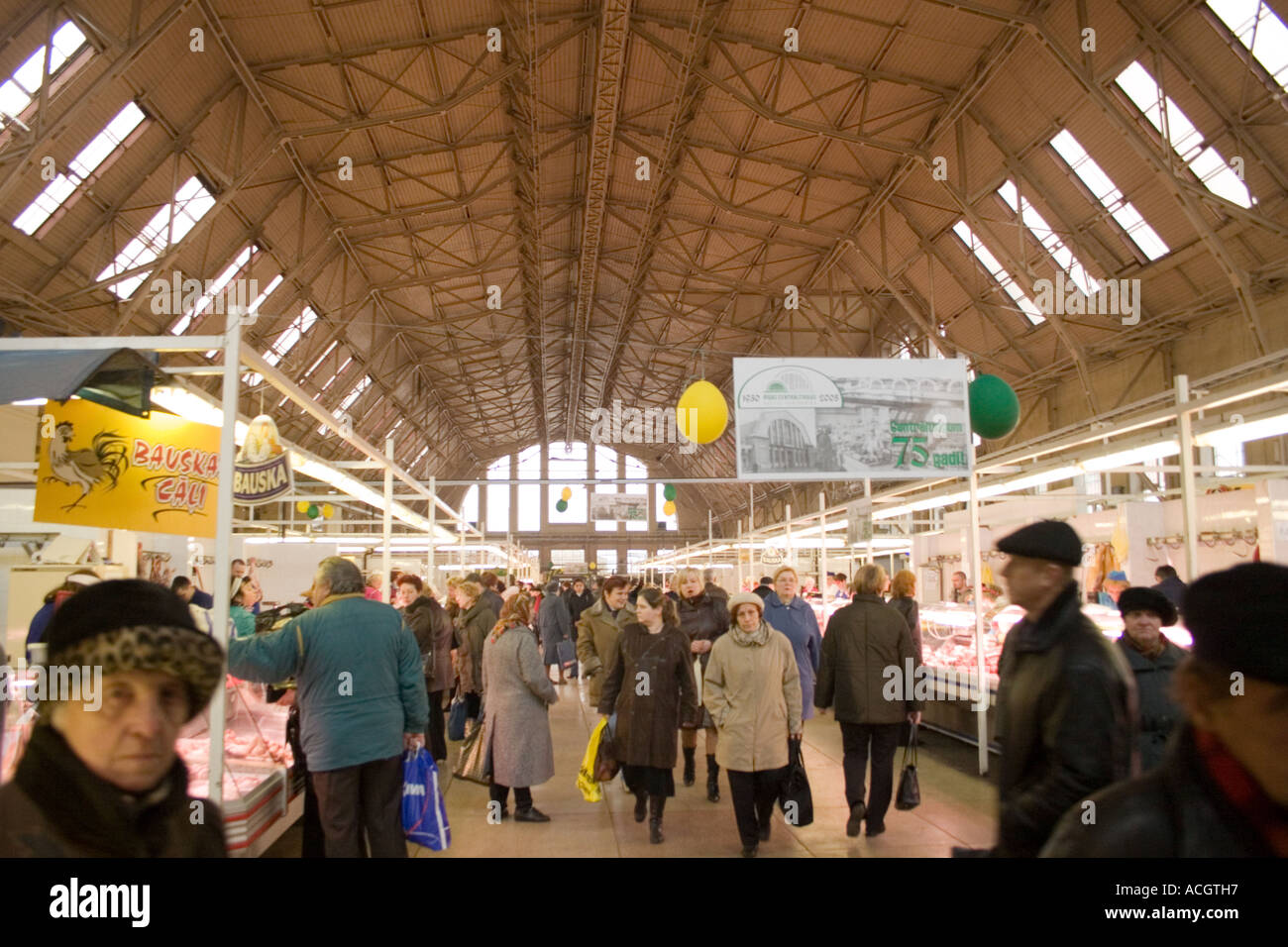 Inside central market centratirgus Riga Latvia Stock Photo - Alamy
