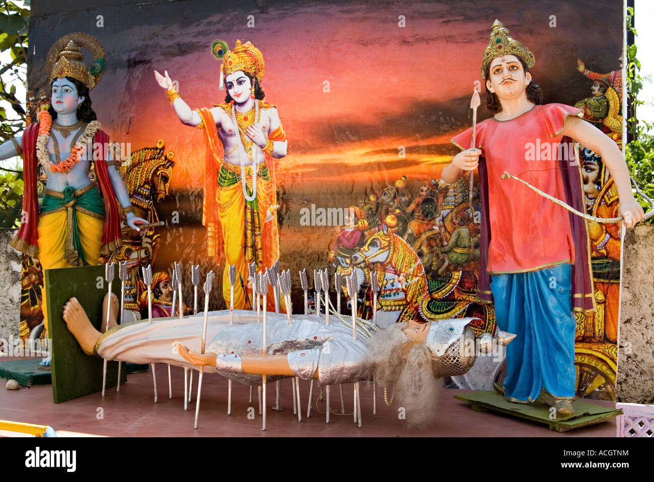 Krishna arjun painting hi-res stock photography and images - Alamy