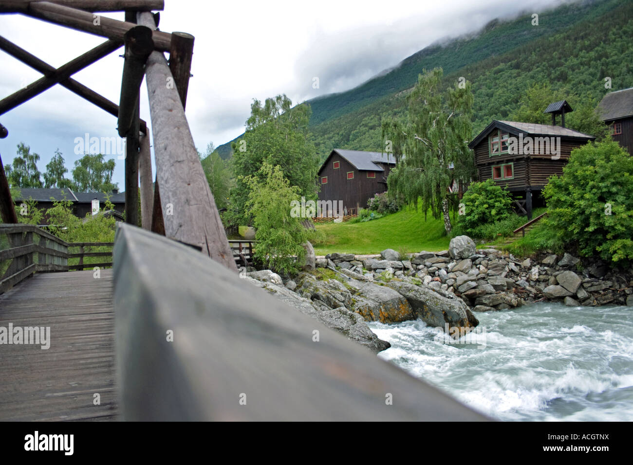 Village of Lom, Norway Stock Photo - Alamy