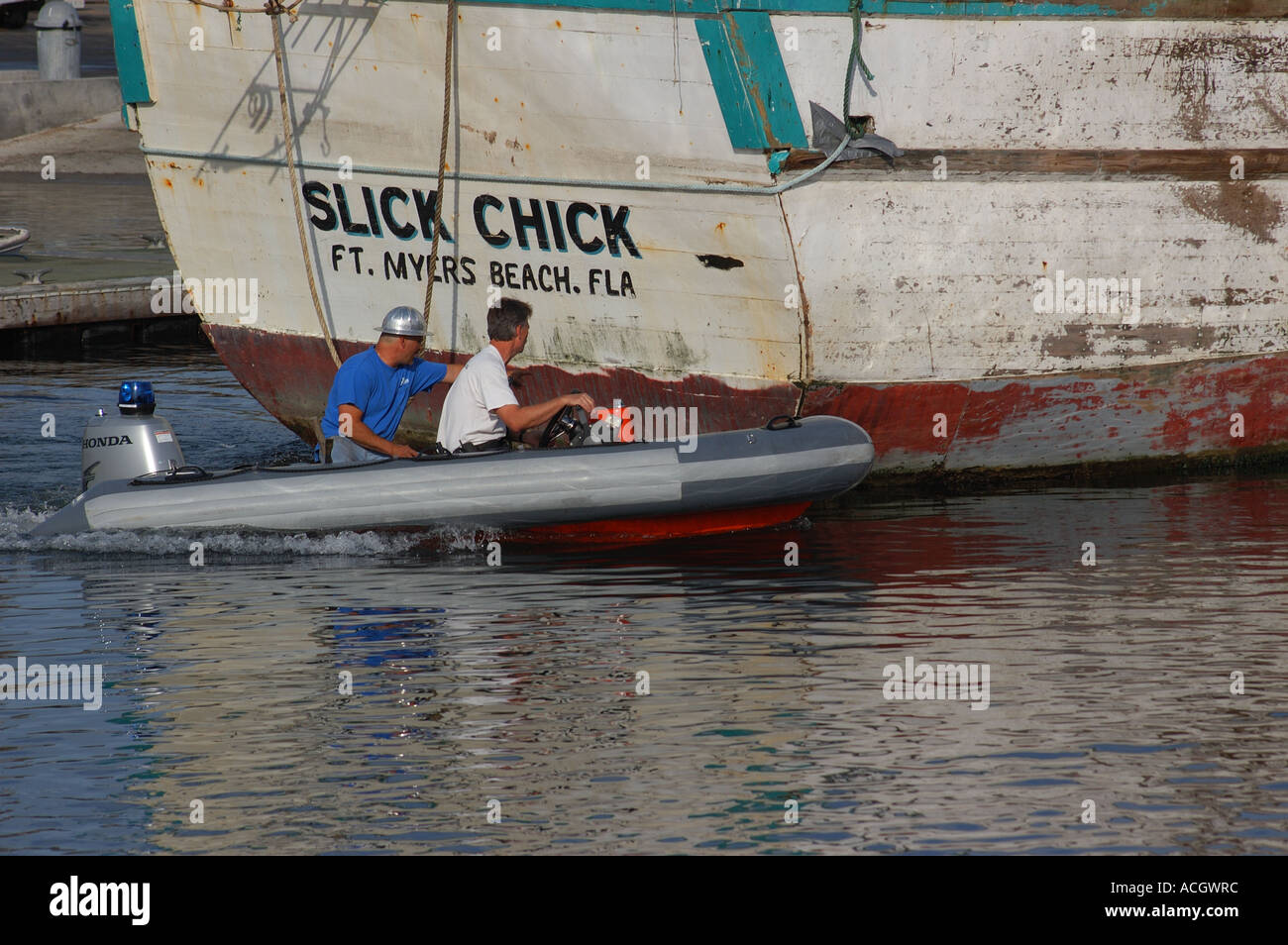 Sinking Fishing Boat Stock Photo - Alamy