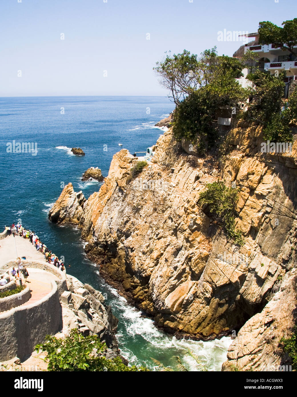 Cliff diving in location in Acapulco Mexico Stock Photo - Alamy