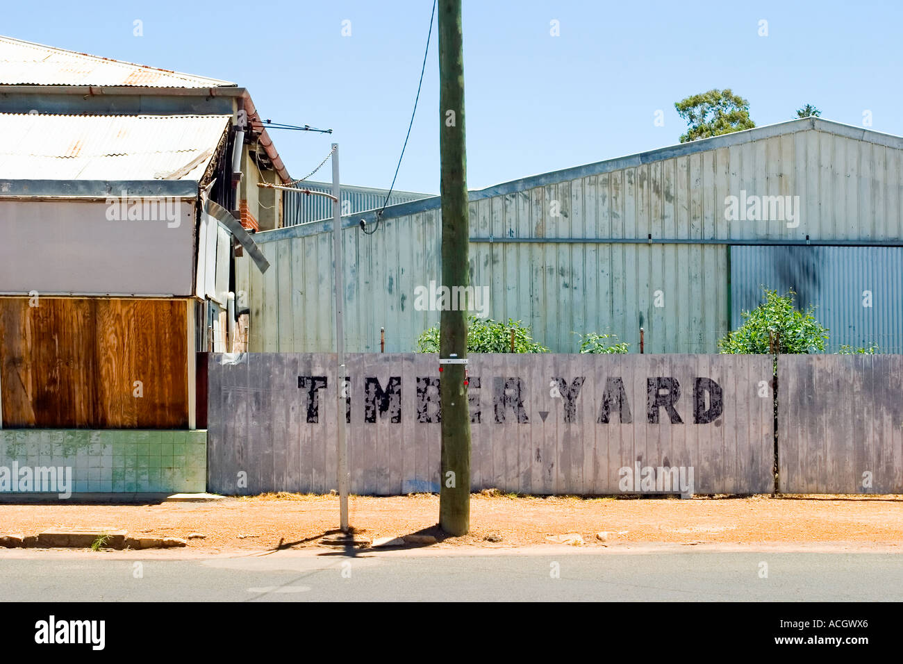 Timber Yard Western Australia Stock Photo - Alamy