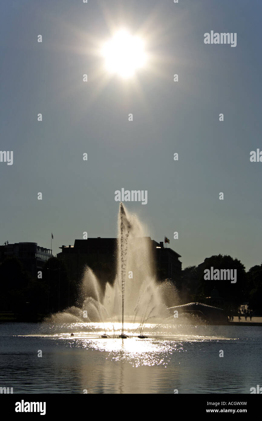 Fountain in the centre of Bergen, Norway Stock Photo - Alamy