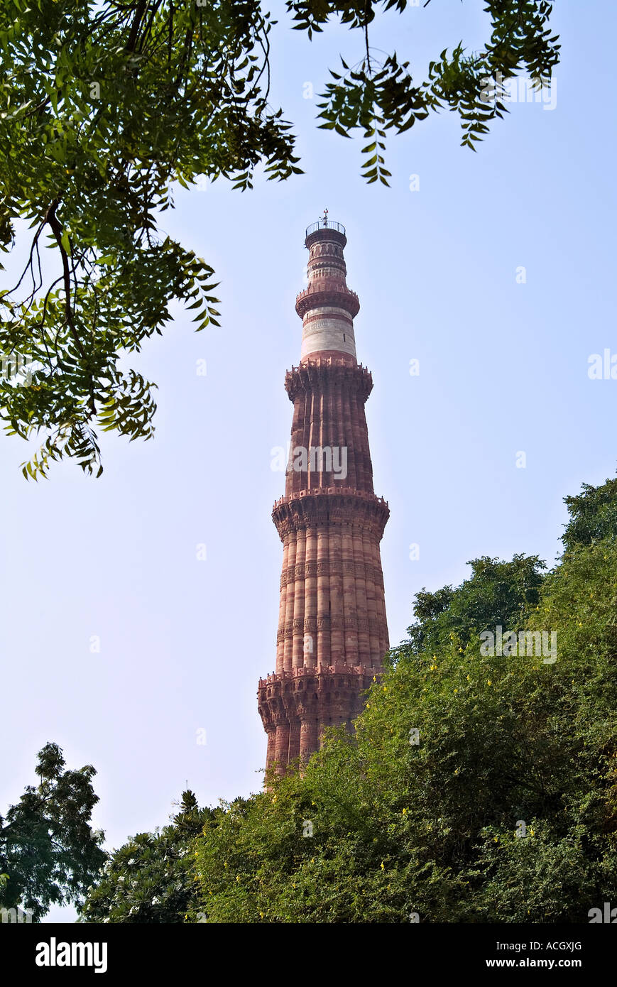 QUTUB MINAR IN DELHI INDIA THE TALLEST BRICK MINARAT IN WORLD Stock ...
