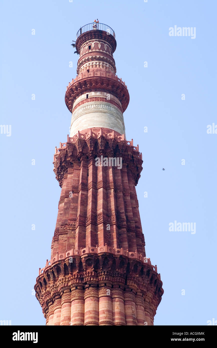 QUTUB MINAR IN DELHI INDIA THE TALLEST BRICK MINARAT IN WORLD Stock ...