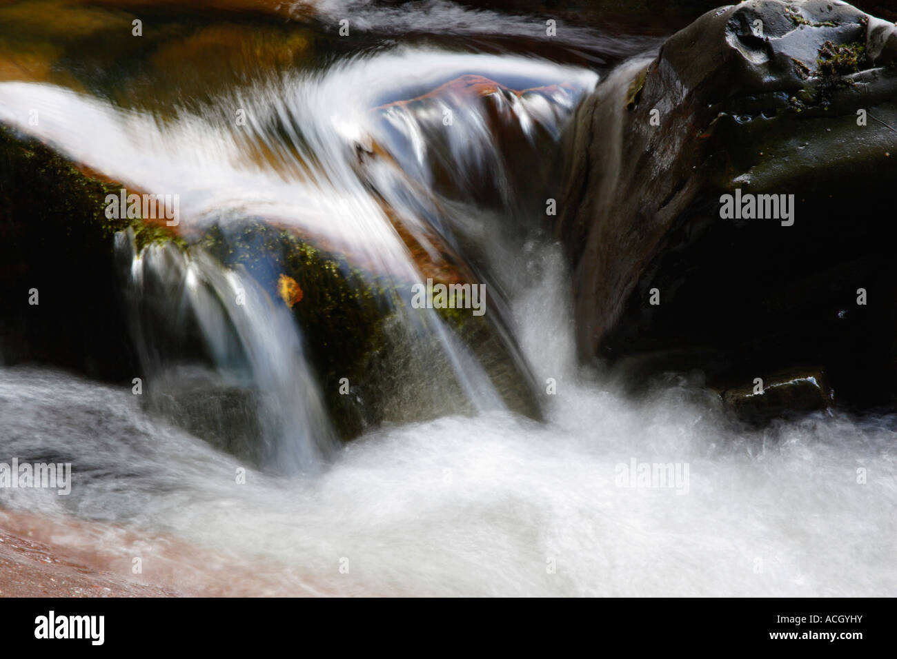Small stream flowing in the Western Highlands, Scotland, UK Stock Photo ...