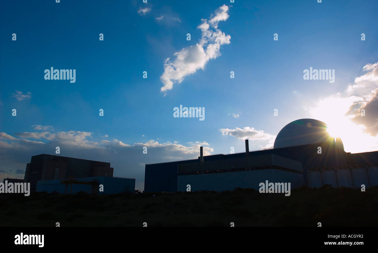 Sizewell A Magnox and B PWR Nuclear Power Stations Suffolk England UK ...