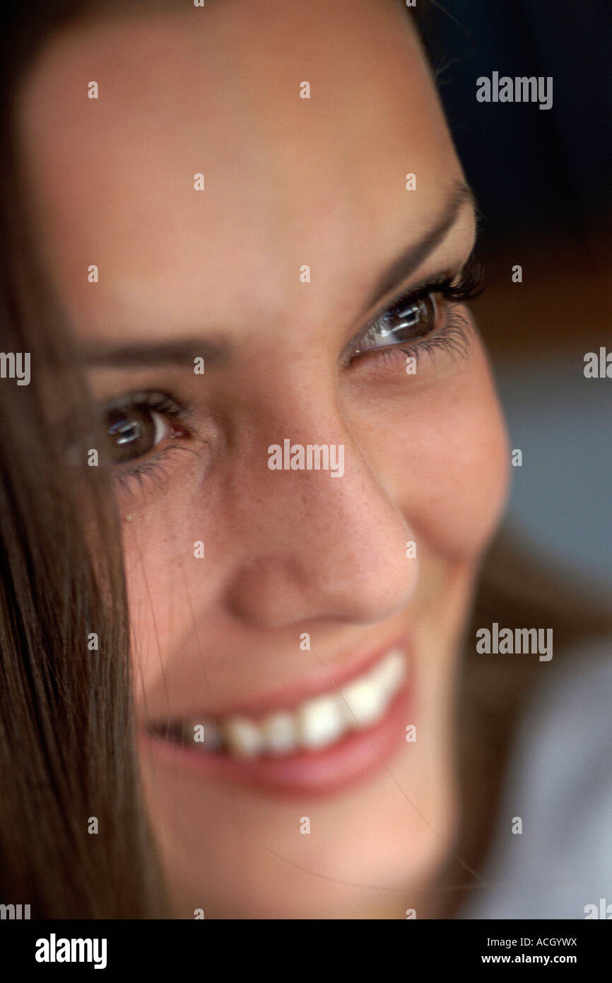 Portrait smiling woman Stock Photo - Alamy