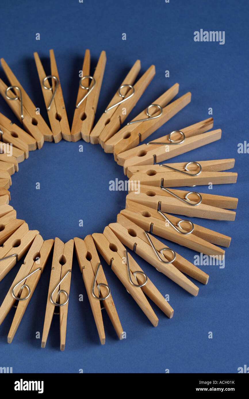 Circle of pegs hi-res stock photography and images - Alamy
