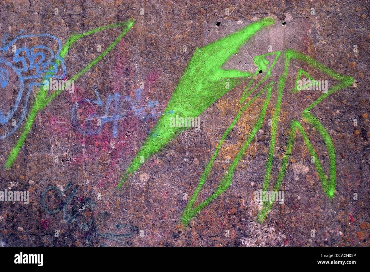 Colourful amateur graffiti Cornwall UK Stock Photo - Alamy