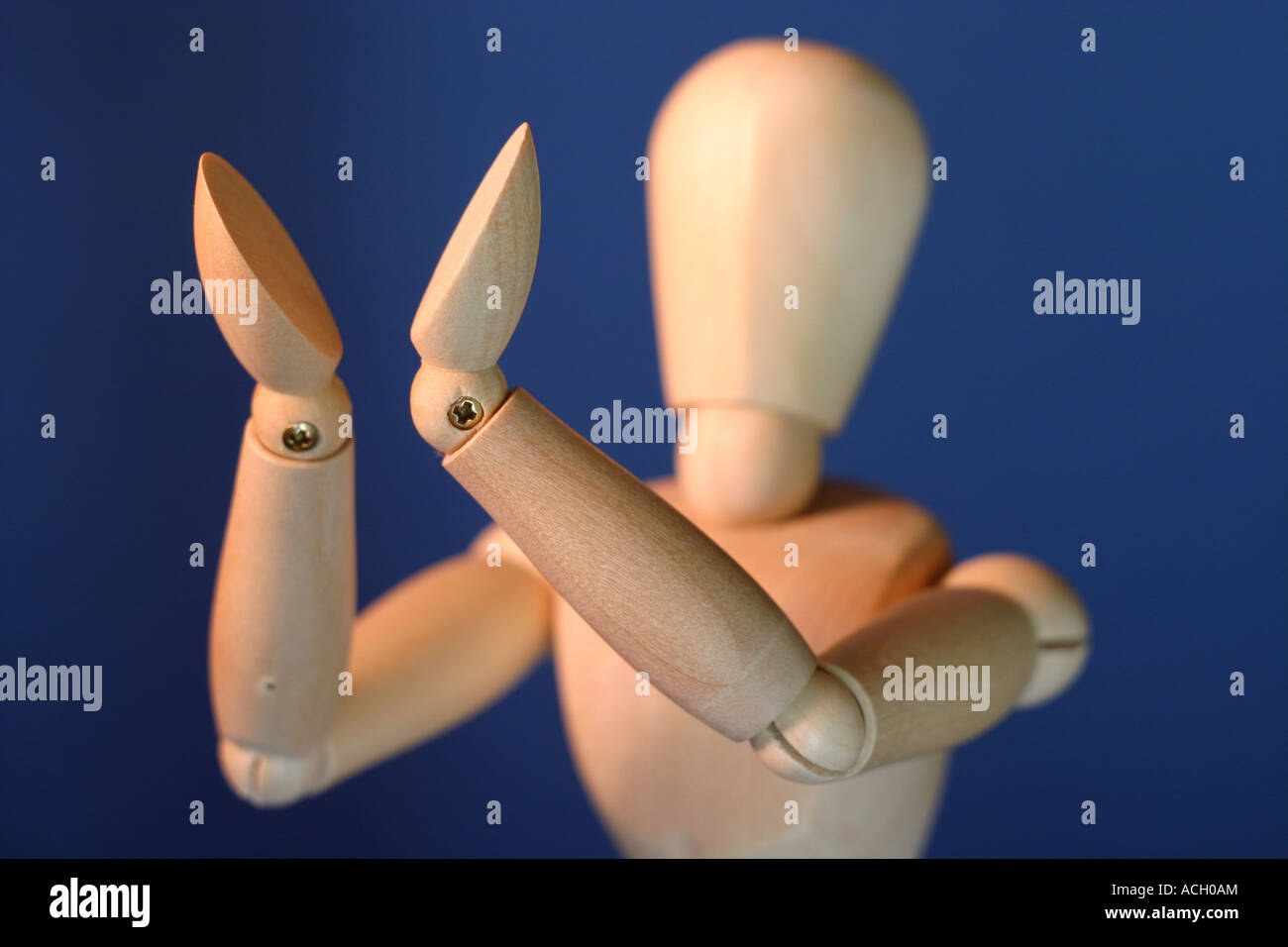 Artists doll clapping Stock Photo - Alamy