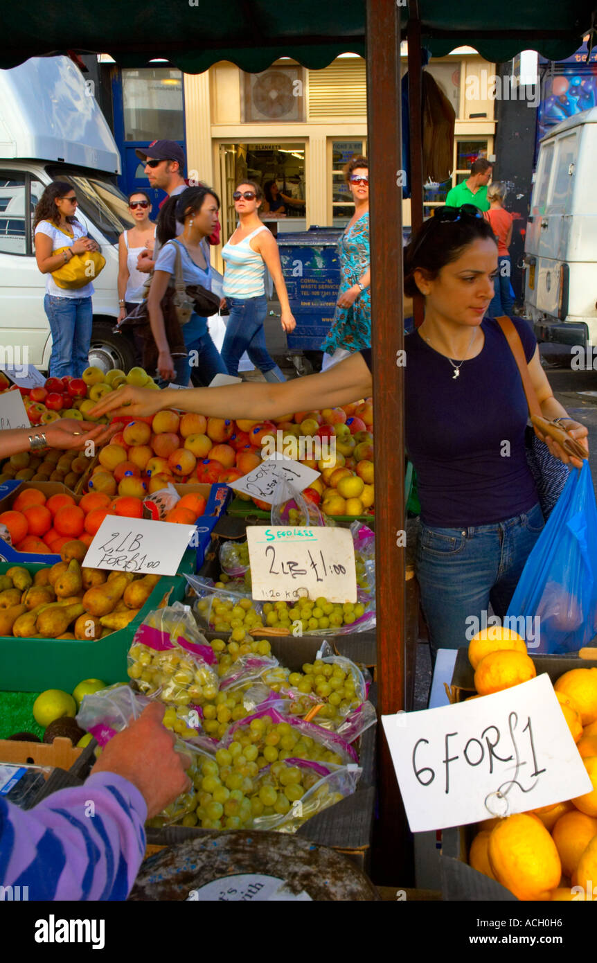 Fresh produce at Portobello Road market west London England UK Europe ...