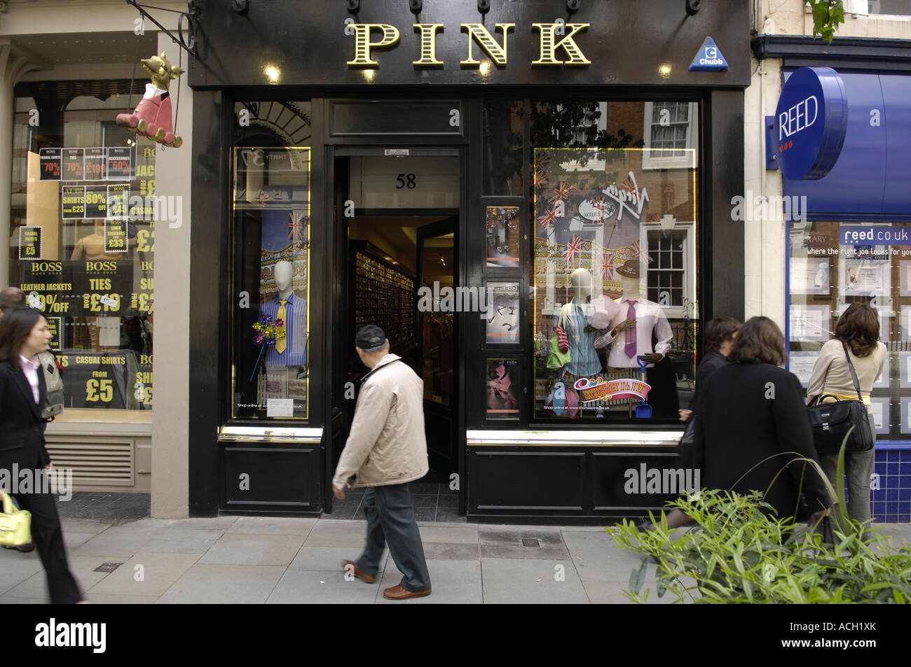 pink king street manchester uk Stock Photo - Alamy