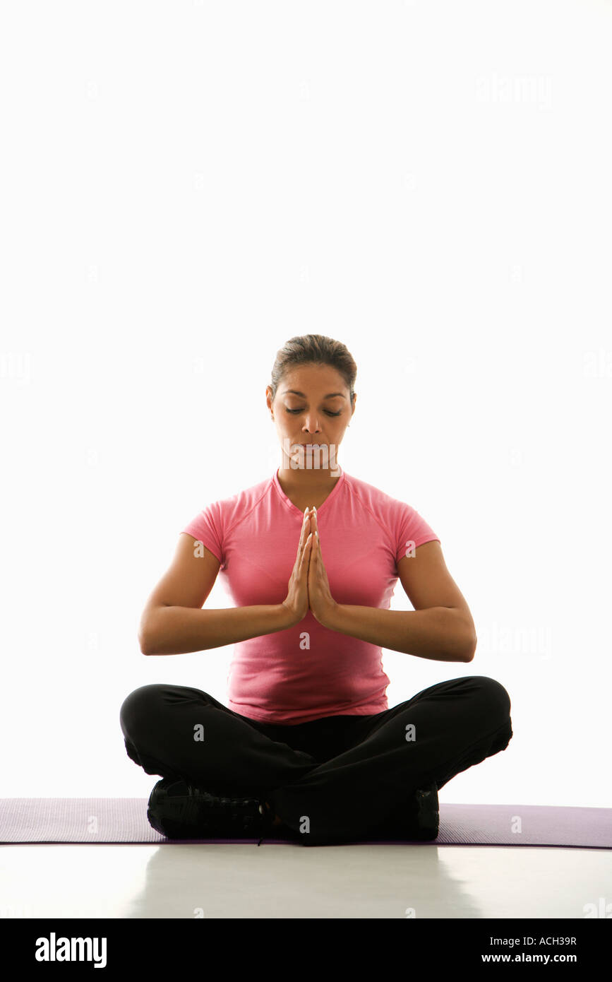 Woman namaste 40 hi-res stock photography and images - Alamy