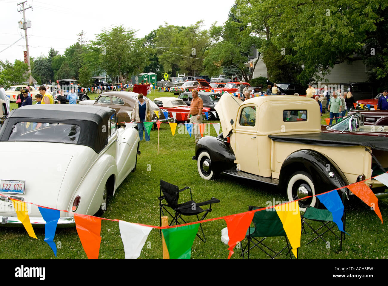 Small Town Car Show USA Stock Photo - Alamy