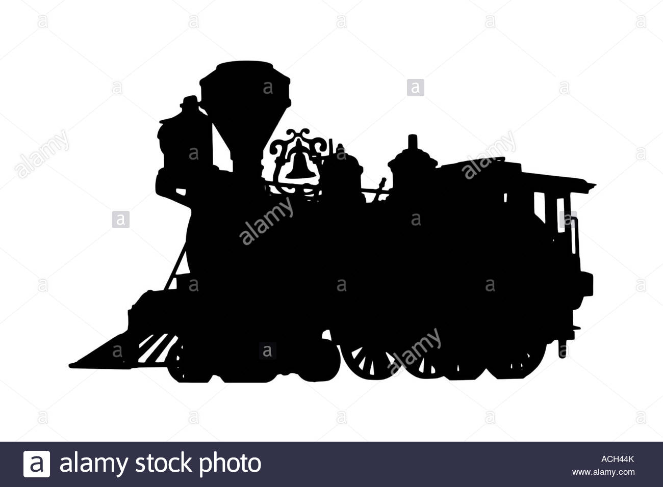 Silhouette Steam Train Stock Photos & Silhouette Steam Train Stock ...