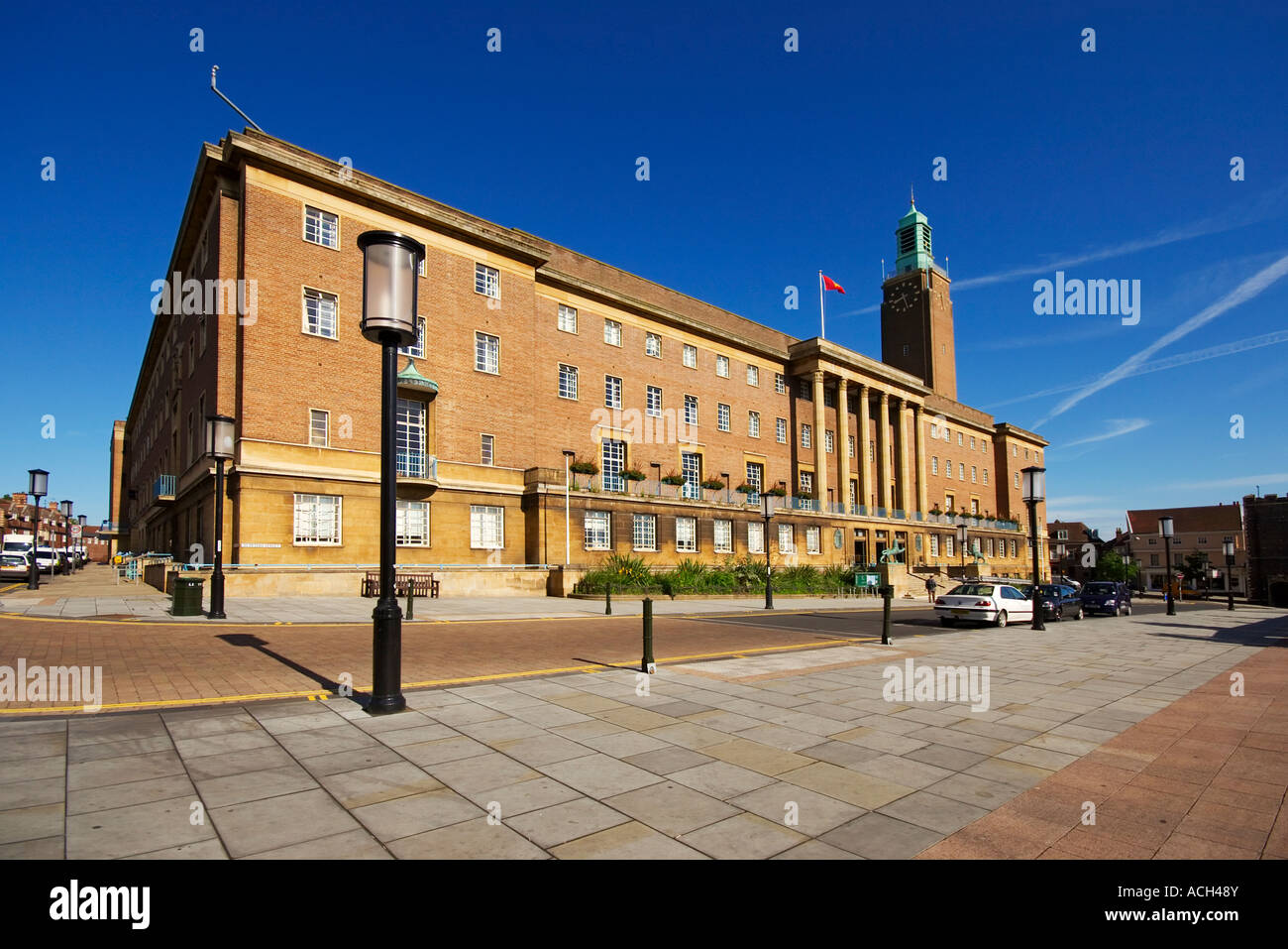 The city hall clock tower norfolk norwich hi-res stock photography and ...