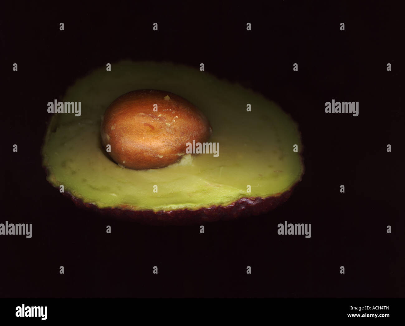 Avocado close up. Scanned on flatbed scanner Stock Photo - Alamy