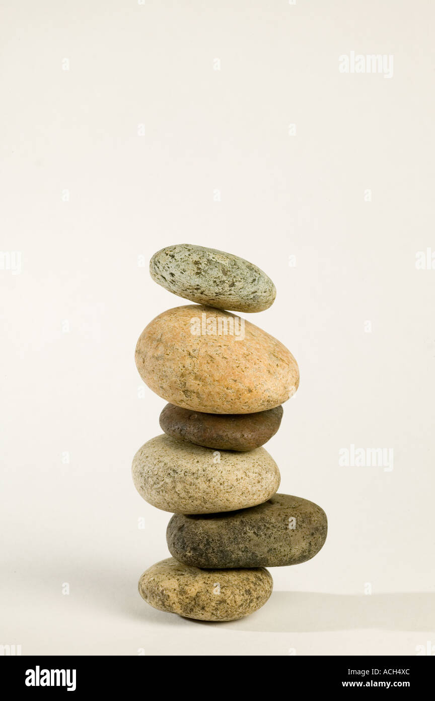 Stack of balanced rocks Stock Photo - Alamy