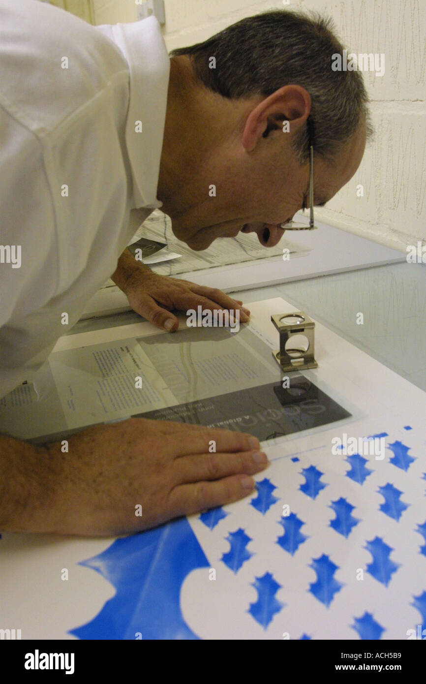 Printing industry magnifying glass hi-res stock photography and images ...