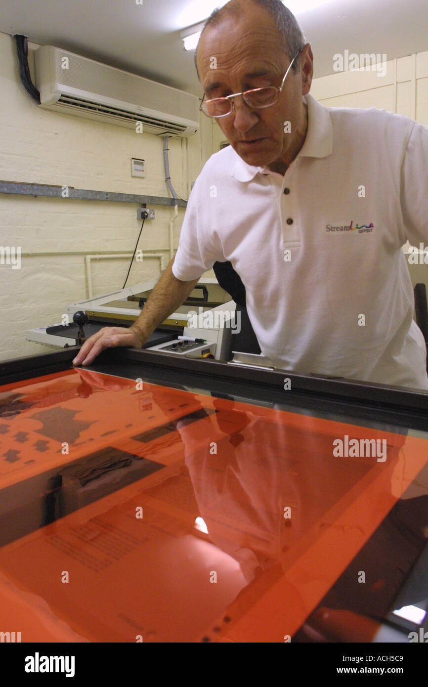 operator Printing and graphics industry Stock Photo - Alamy